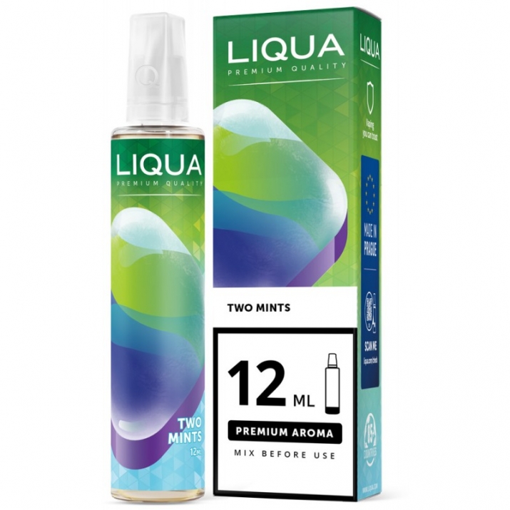 Liqua MIX and GO Long Fill 12мл/60мл - Two mints | Esmoker.BG