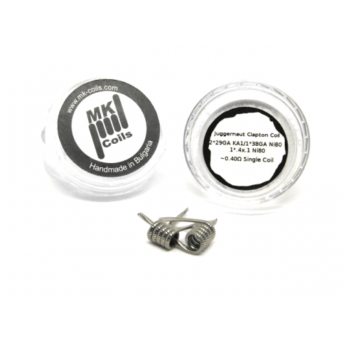 MK Coils - Juggernaut Clapton Coil 0.40 Ohm - 2 бр | Esmoker.BG