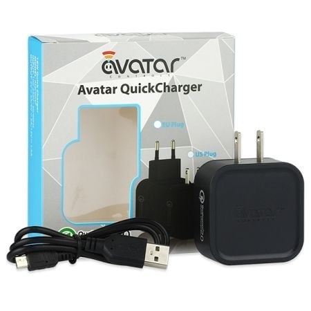 Avatar QC 2.0 бързо зареждащо зарядно - черно | Esmoker.BG
